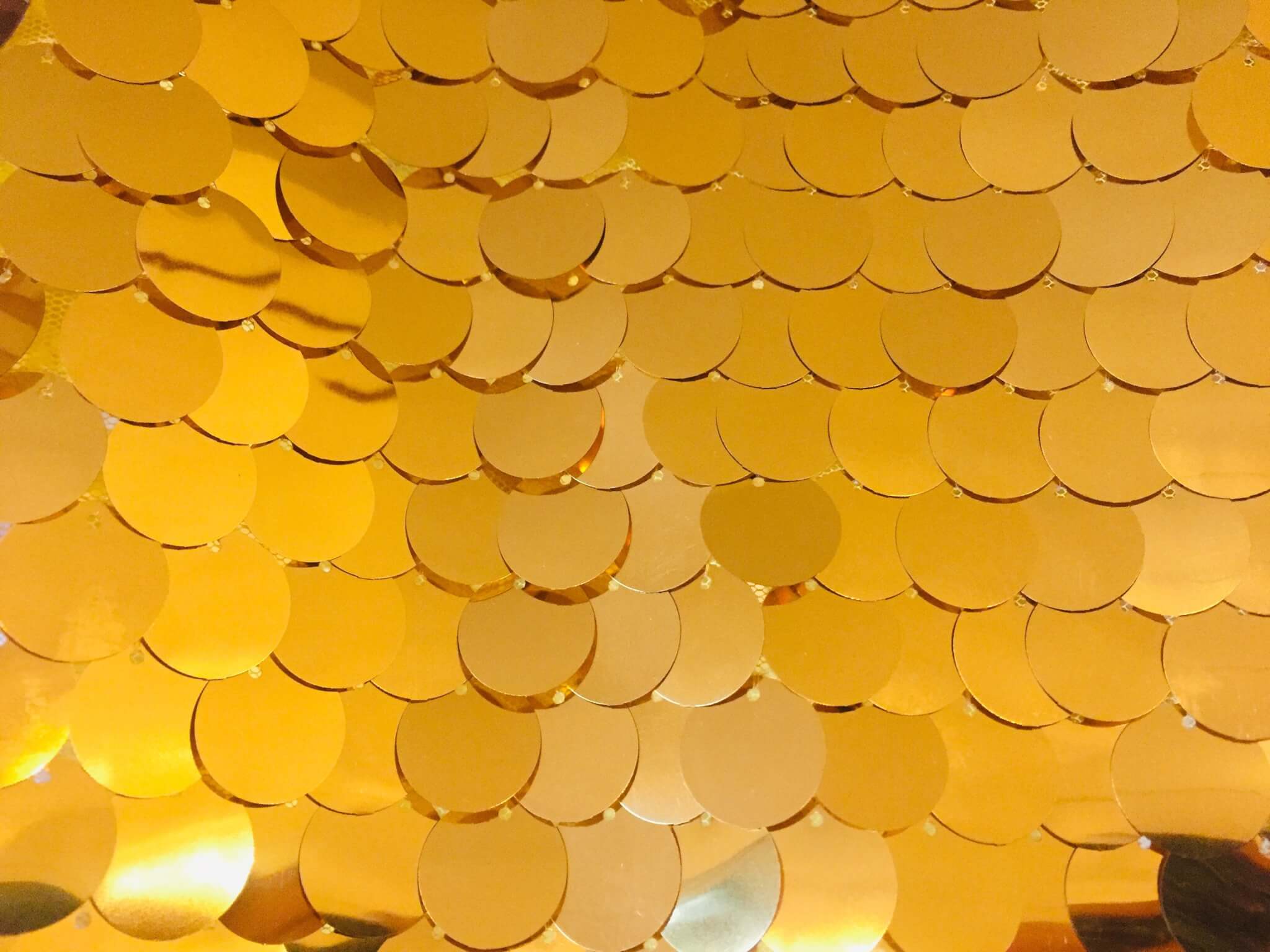 18mm Large Sequin Fabric Glitter Stretch Material - Backdrop, Dress ...