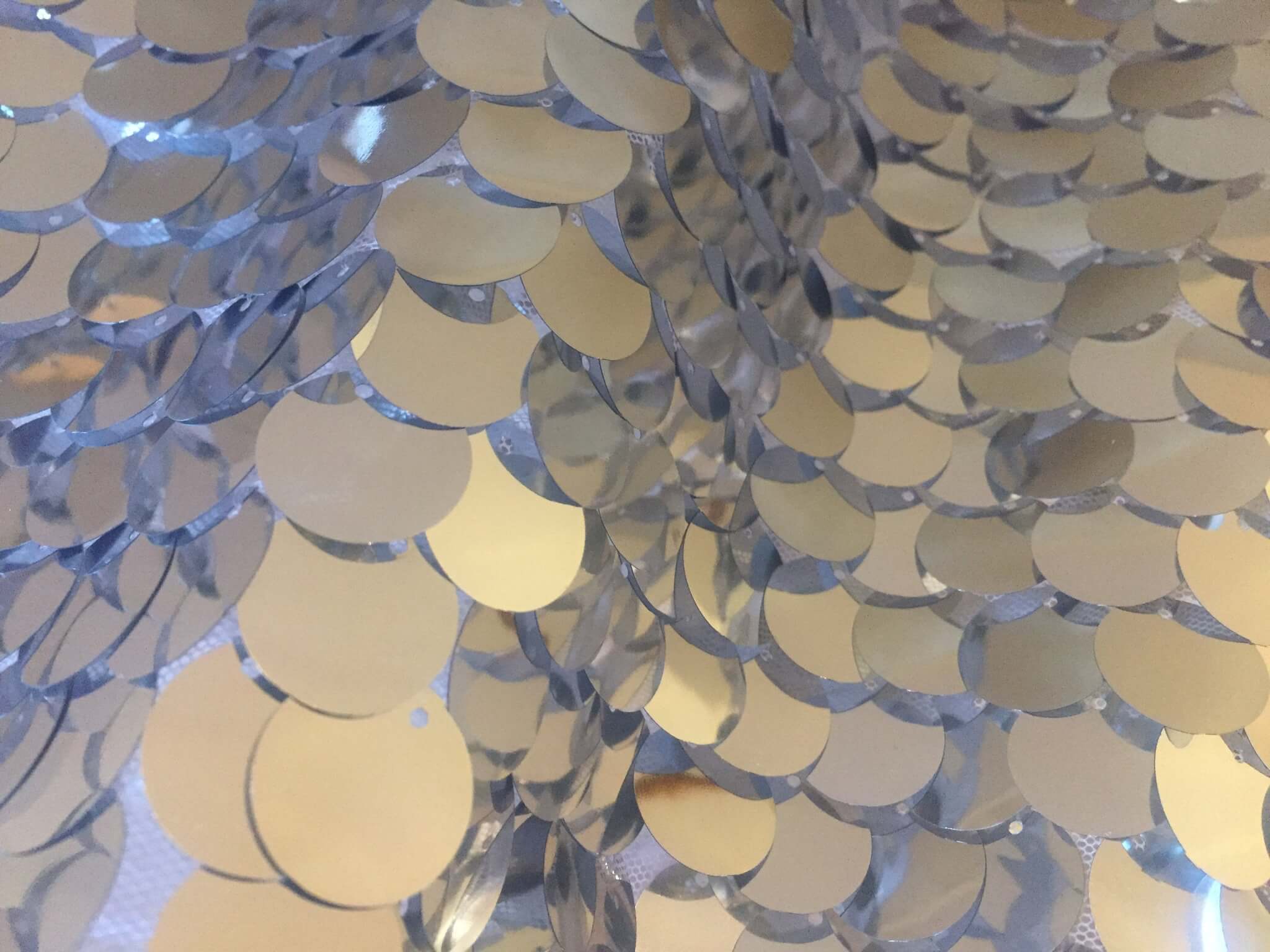 18mm Large Sequin Fabric Glitter Stretch Material - Backdrop, Dress ...