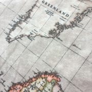 BEIGE WORLD MAP 3 Designer Curtain Upholstery cotton fabric material ...