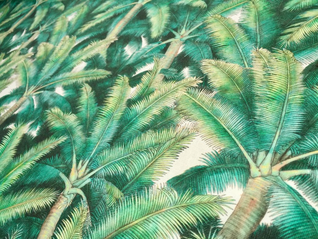 PALMS Palm Fronds Leaf Tree Fabric Tropical Leaves Material for ...