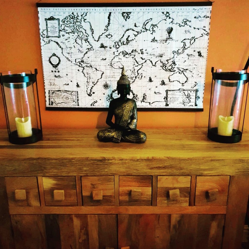 World Map Linen Fabric - World Map Curtain Panel Linen Material Hanging ...