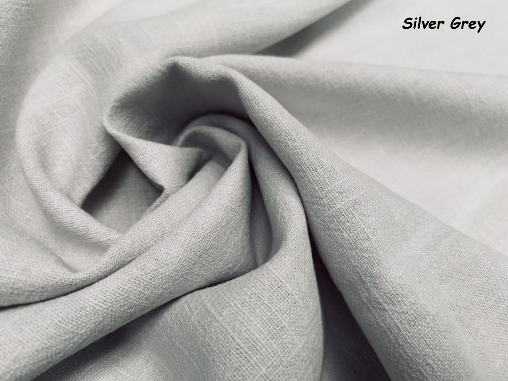 Stone Washed Pure Plain Linen Fabric Material - 100% Linens home decor ...