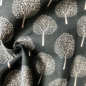 GREY Mulberry Tree Cotton Linen Fabric Natural Light Grey Hessian Jute ...