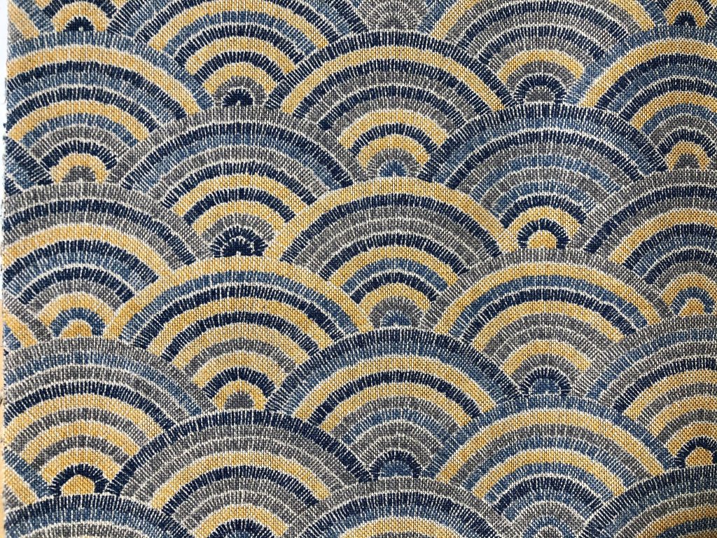 Rainbow Fan Diamond Art Deco Peacock Fan Damask Fabric - Furnishing ...