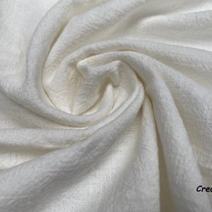 Cream Stone Washed Pure Plain Linen Fabric Material - 100% Linens Home ...