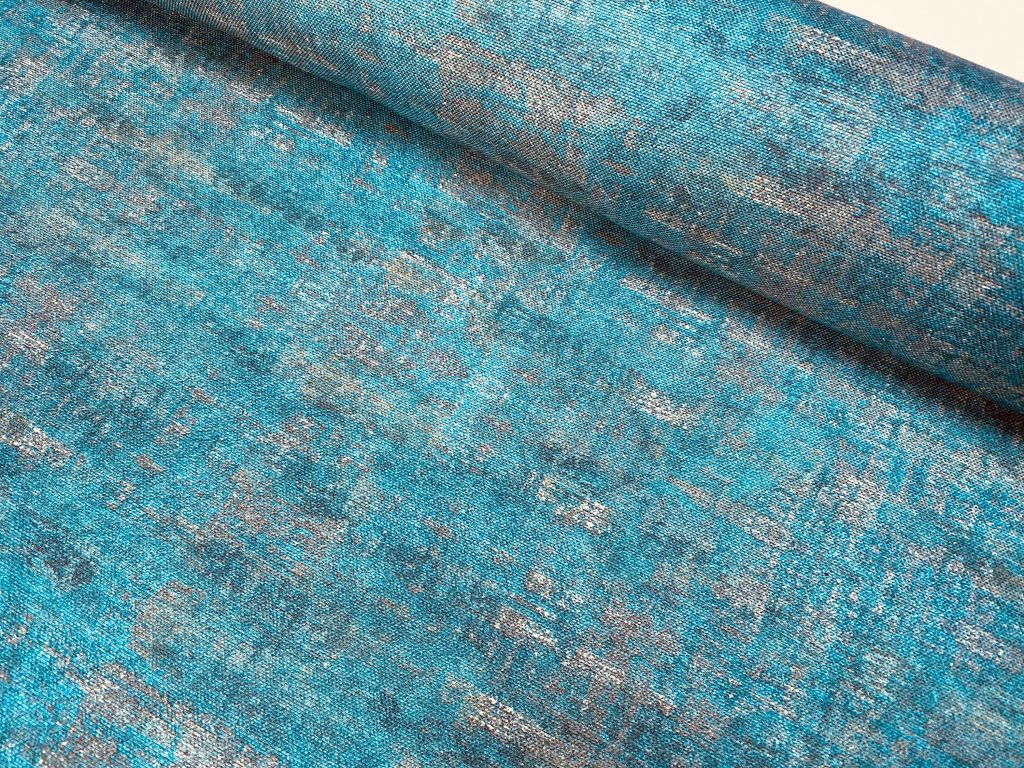 Dirty Look Blue Fabric Material for Home Decor, Curtains, Upholstery ...