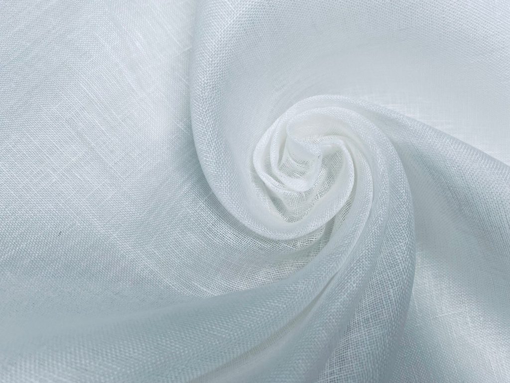 White Light Linen Fabric Material - 100% Linens Textile for Home Decor ...